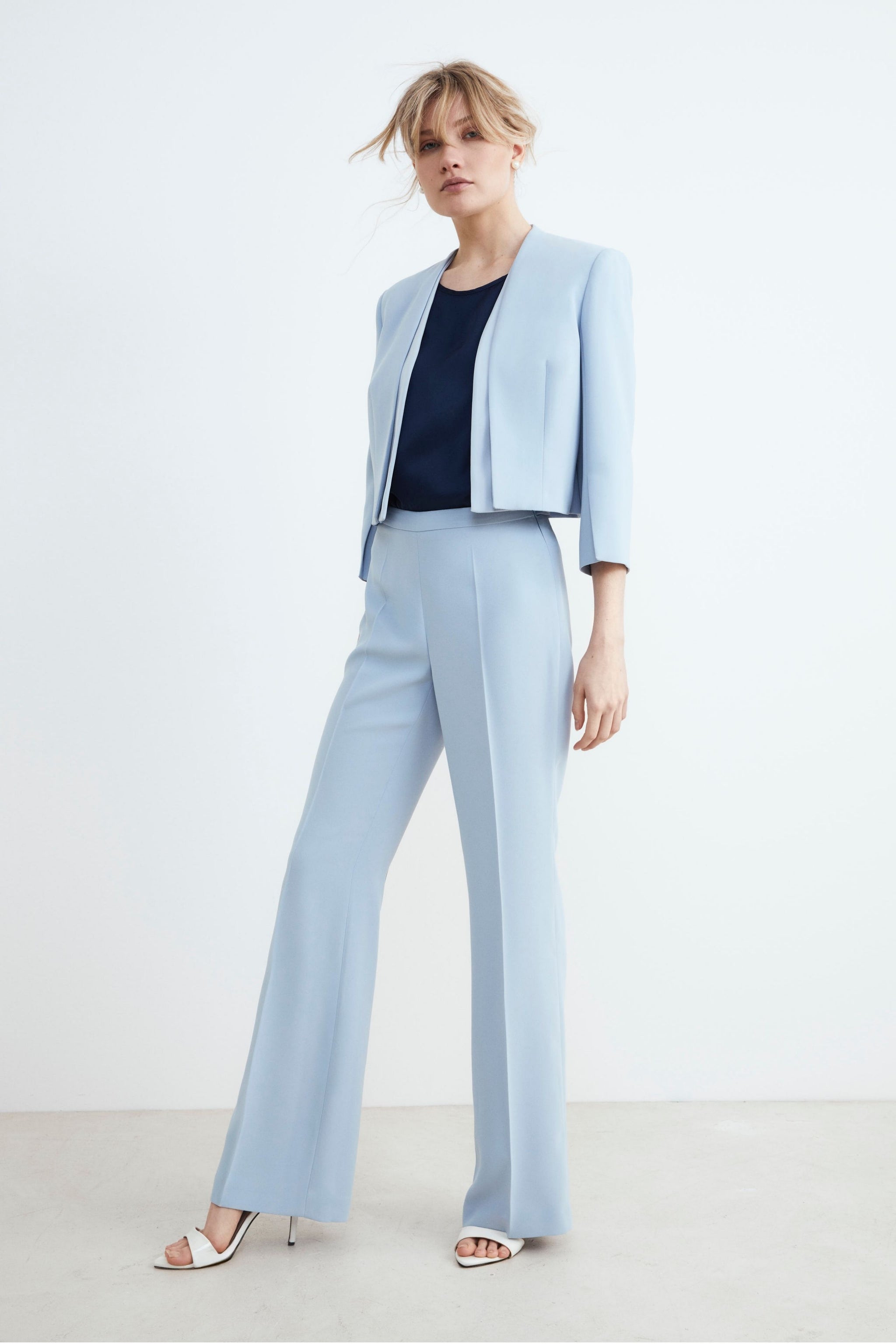Elegant bolero - Light blue - Il Lanificio